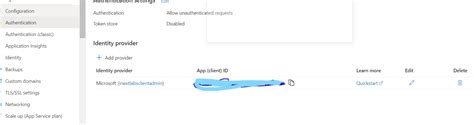 reactjs integrate aad for react client app and core api s in azure appservice stack