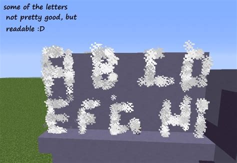 [one Command Creation] Particle Text By Gerganagz Letters And Symbols Out Of Particles