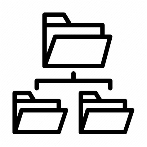 Folder Tree Folders Hierarchy Structure System Data Management Icon Download On Iconfinder