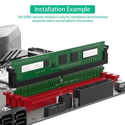 Ddr5 U Dimm 288pin Adapter Ddr5 Memory Test Protection Card With Short Latch Buy Adapter Ddr5