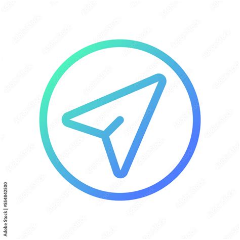 Navigation Pointer Pixel Perfect Gradient Linear Ui Icon Gps Cursor Tracking Location On Map