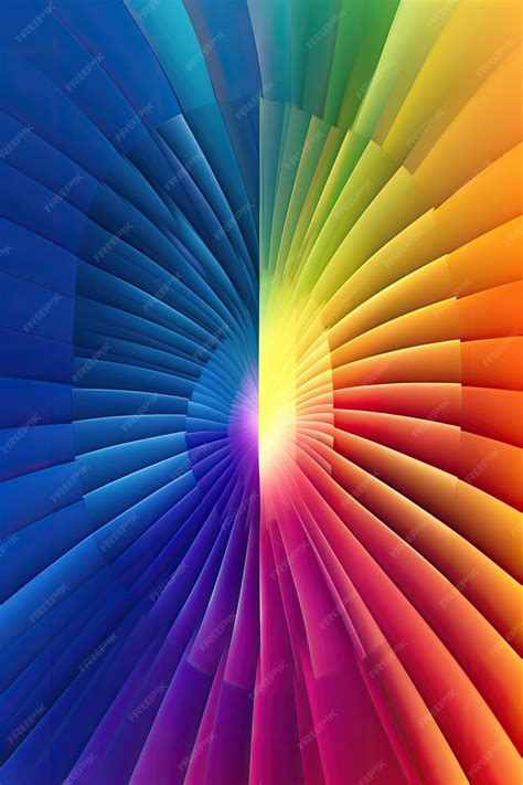 Premium Ai Image Abstract Color Gradients Fibonacci Grid Illusion Ai