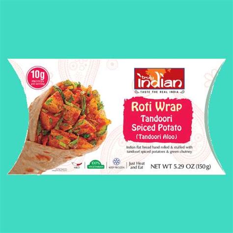 Roti Wrap Tandoori Spiced Potato Tandoori Aloo Trulyindian