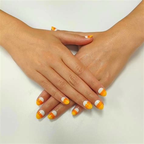20 Latest Candy Corn Nail Design To Try In 2024