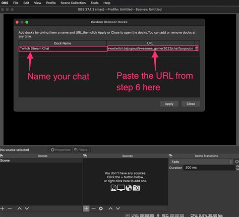 How To Add Embed Stream Chat To OBS Studio April