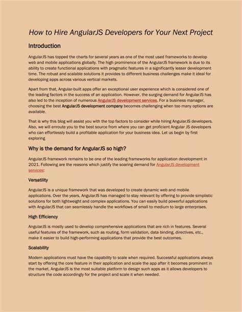 Ppt How To Hire Angularjs Developers For Your Next Project Powerpoint