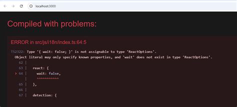 Ts2322 Type Wait False Is Not Assignable To Type Reactoptions