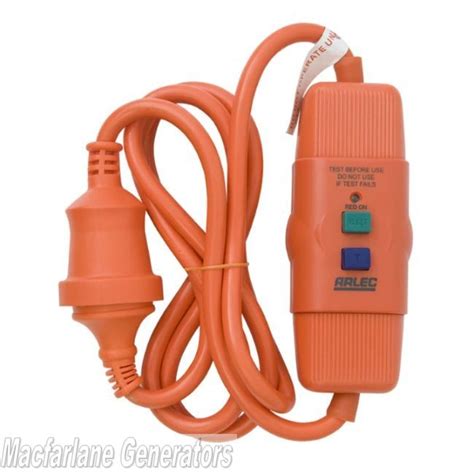 1 8m In Line Safety Switch Heavy Duty Extension Lead