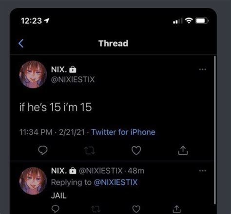 𝓸 ‍ 𝓗𝗘𝗔𝐕𝗘𝗡𝗟𝗬 ‍ 𝖜inds on twitter so nix is an adult ﹠ has posted