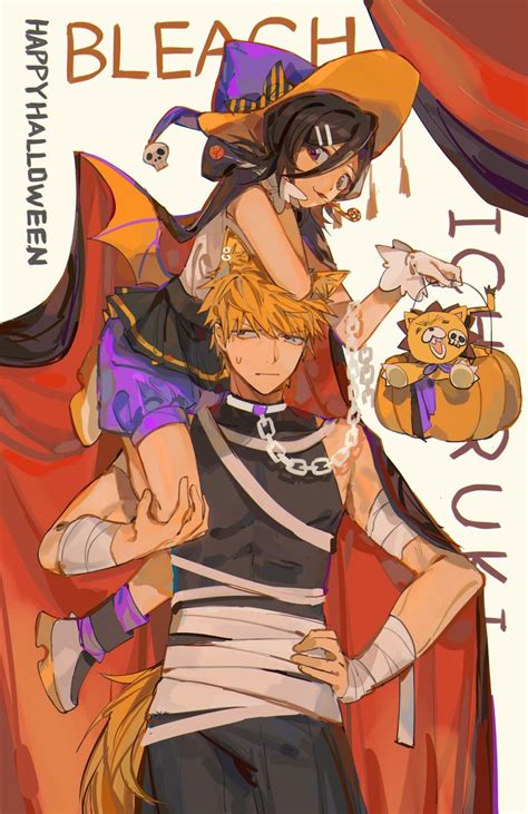 Kuchiki Rukia And Kurosaki Ichigo Bleach Drawn By Kuigo Danbooru