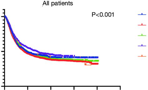 Kaplan Meier Curves For The Dss Of Each Lymph Node Group Lnd Lymph Download Scientific
