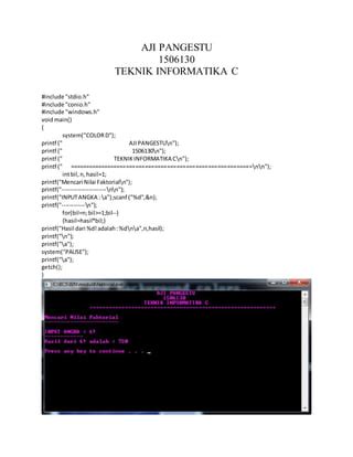 Listing Output Program C PDF