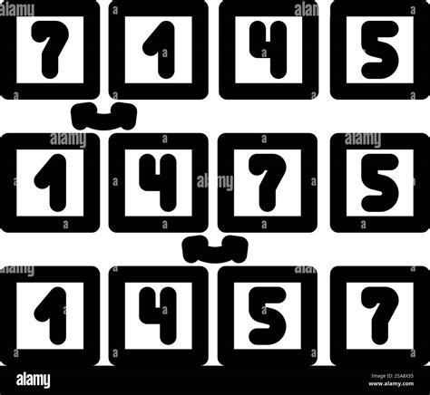 Bubble Sort Algorithm Line Icon Vector Bubble Sort Algorithm Sign