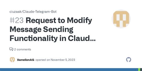 Request To Modify Message Sending Functionality In Claude Telegram Bot