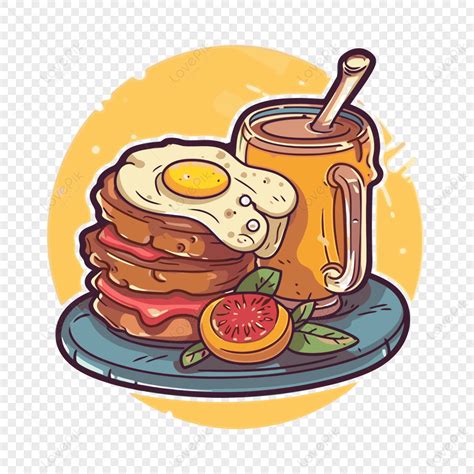 팬케이크의 그림 벡터브런치만화상표 Png 일러스트 무료 다운로드 Lovepik