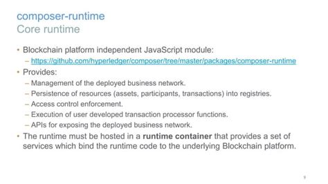 Hyperledger Composer Architecture