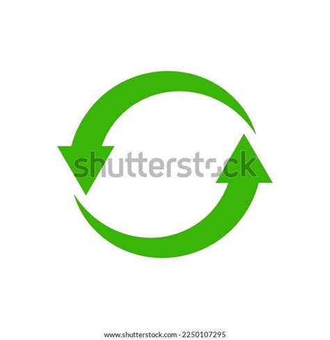 Recycle Icon Symbol Vector Recycling Rotation Stock Vector Royalty