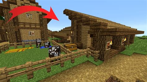 Как сделать коровник в Майнкрафте Трансформируем деревню Minecraft 13 Youtube