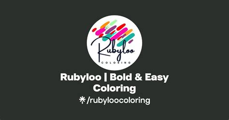 Rubyloo Bold And Easy Coloring Instagram Tiktok Linktree