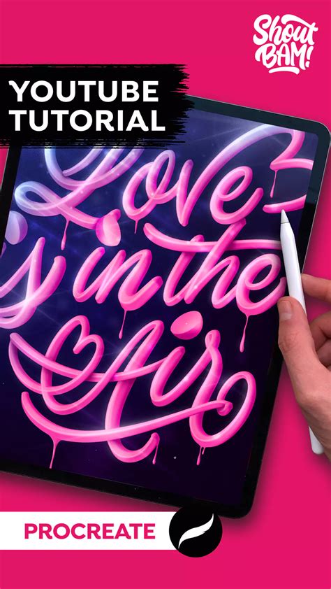 Procreate 3d Brush And Lettering — Shoutbam