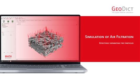 Airfiltration Geodict Innovation Cleanair Simulation Math2market Gmbh