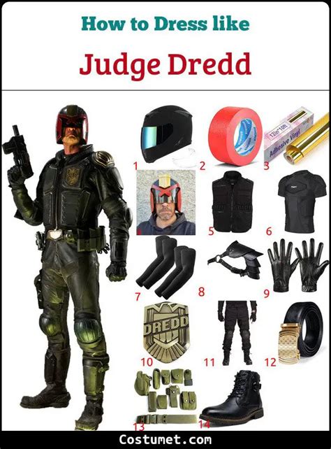 Judge Dredds Costume For Halloween