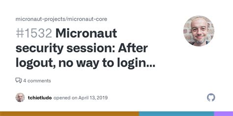 Micronaut Security Session After Logout No Way To Login Again · Issue