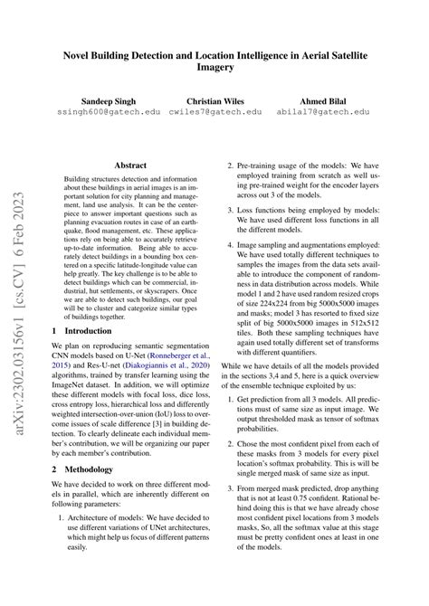 Pdf Novel Building Detection And Location Intelligence Collection In Aerial Satellite Imagery