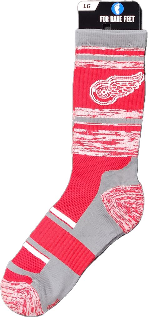 Detroit Red Wings For Bare Feet Performer Socks 889536736108