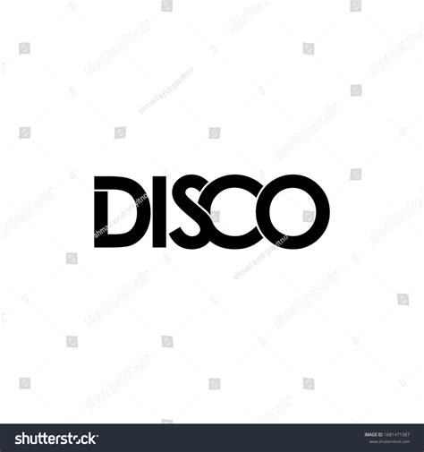 디스코 문자 원본 고정 로고 스톡 벡터로열티 프리 1681471387 Shutterstock