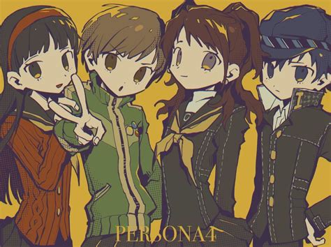 Shirogane Naoto Satonaka Chie Kujikawa Rise And Amagi Yukiko Persona And 1 More Drawn By