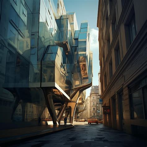 Premium Photo 3d Rendered Building With Creative Architecture