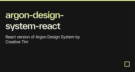 Argon Design System React Codesandbox Argon Design System React Codesandbox