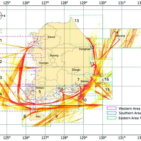 Final Result Of The Korean Main Maritime Traffic Route Download Scientific Diagram