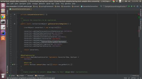 Spring Data Cassandra 150m1 Beaninstantiationexception Stack Overflow