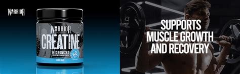 Warrior Creatine Monohydrate Powder Micronised For Easy Mixing And Consumption 100 Percent