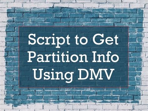 Sql Server Script To Get Partition Info Using Dmv Sql Authority With Pinal Dave