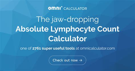 Absolute Lymphocyte Count Calculator