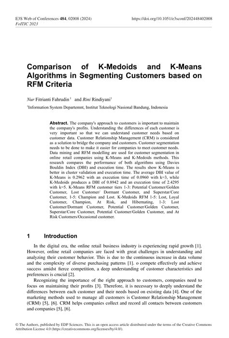 Pdf Comparison Of K Medoids And K Means Algorithms In Segmenting