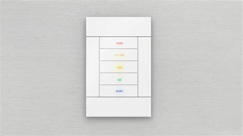 Crestron Lighting Control Keypads Shelly Lighting