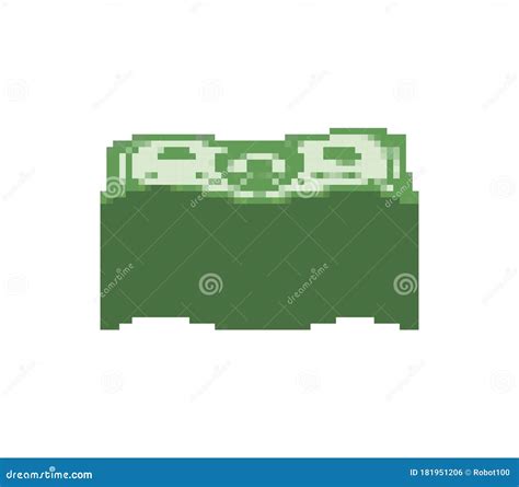 Pack Of Money Pixel Art Cash 8 Bit Stock Vector Illustration Of Bank Achievement 181951206
