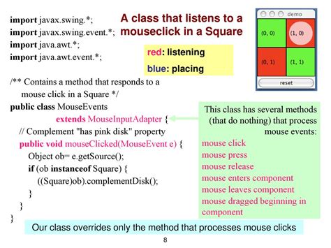 listening to events on guis ppt download