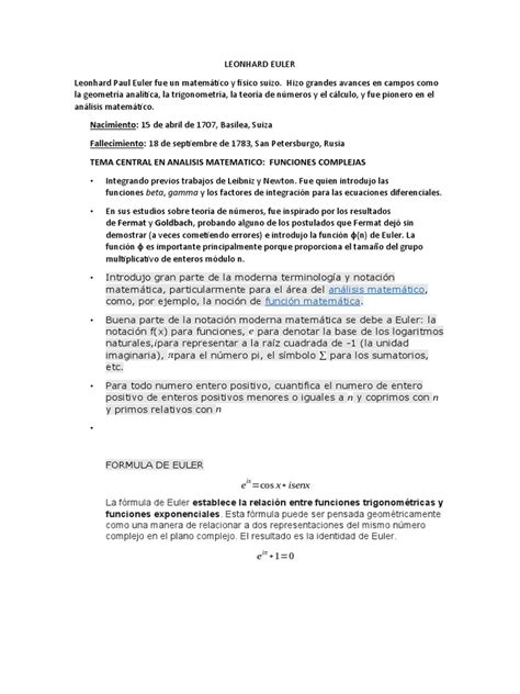 Euler 2 Pdf Leonhard Euler Enseñanza De Matemática