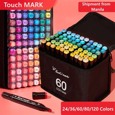 Touch Marker Color Marker Set Coloring Materials Art Set Marker Set Highlighter Set Shopee
