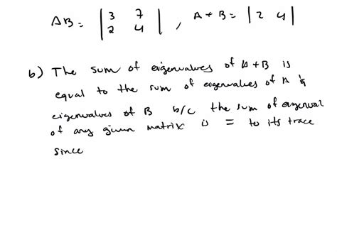 SOLVED A Construct 2 By 2 Matrices Such That The Eigenvalues Of A B Are Not The Products Of