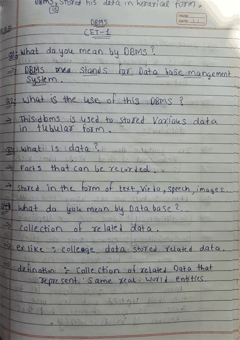 Data Base Management System Docsity