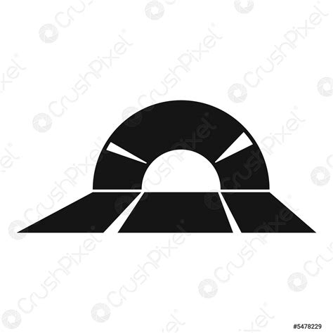 Underground Tunnel Icon Simple Vector Road Car Stock Vector 5478229