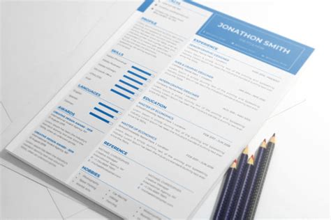 PowerPoint Resume Template Graphic By ZeroPixy Creative Fabrica