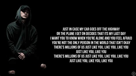 Nf Just Like You Lyrics Youtube Music