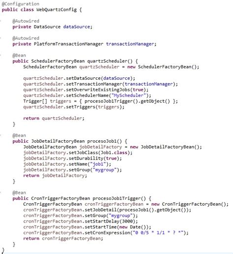 Spring Java Config Quartz Fire Job Immediately Doesnt Work Stack Overflow